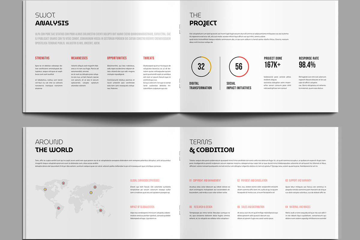 Business Pitch Deck Brochure Layout