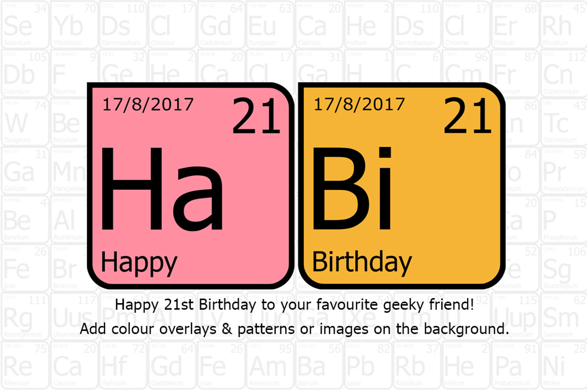 Geeky Periodic Table Font, a Handwritten Font by JoZOO