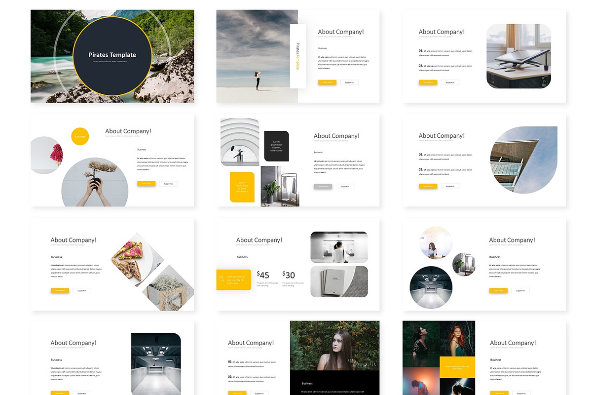 Pirates - Google Slides Template, a Presentation Template by AQR Studio