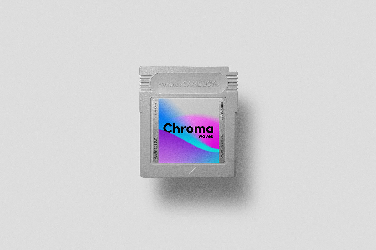 Chroma Grainy Gradient Waves, a Texture Graphic by kuro
