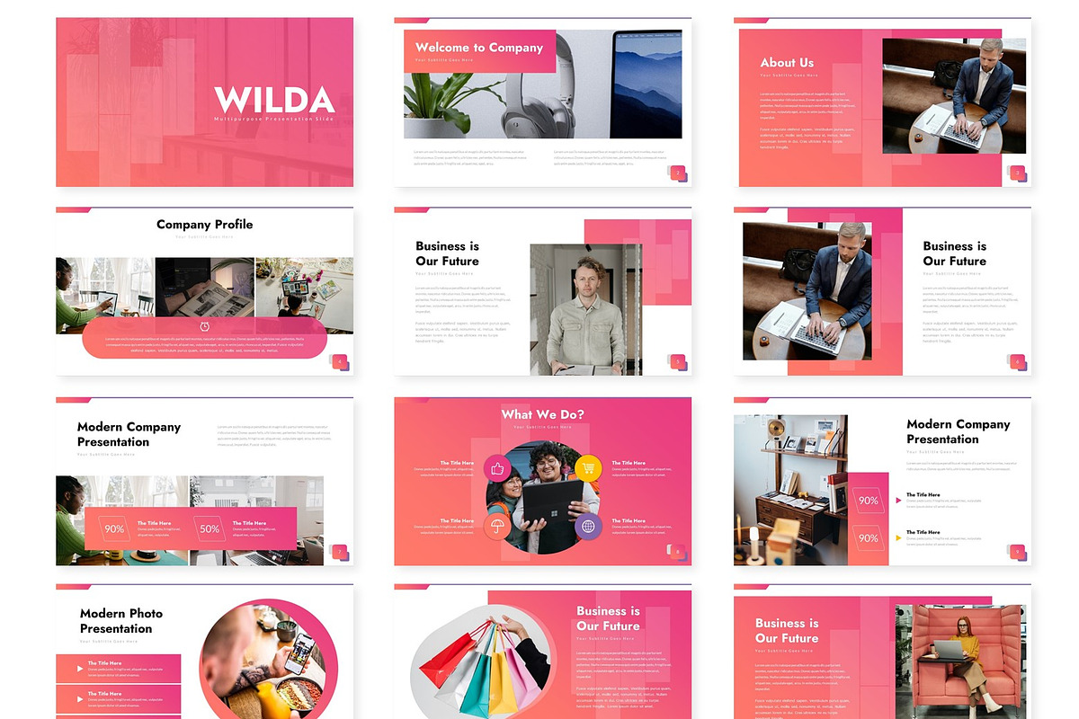 Wilda - Powerpoint Template, a Presentation Template by AQR Studio ...