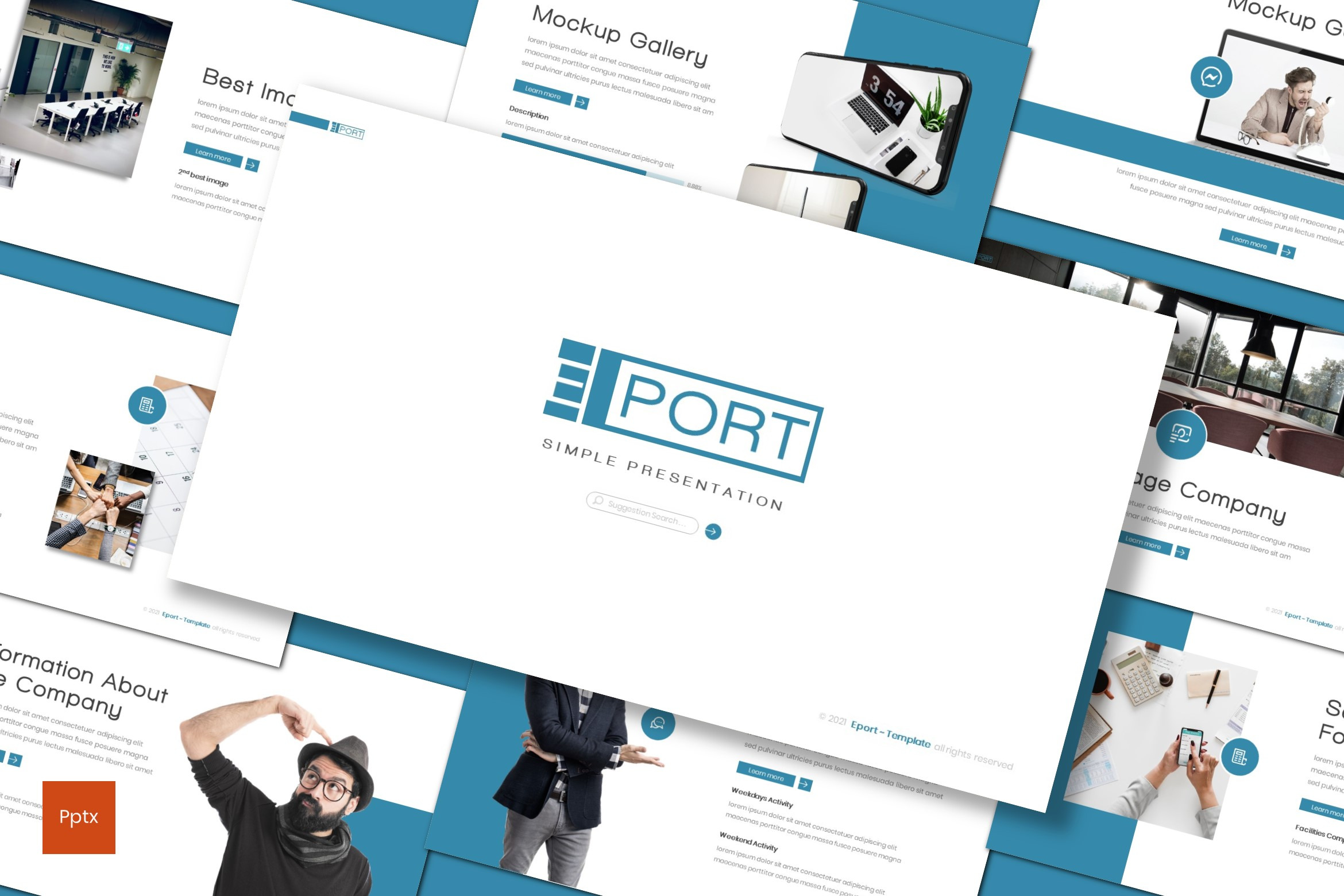 Eport - Powerpoint Template, a Presentation Template by inspirasign