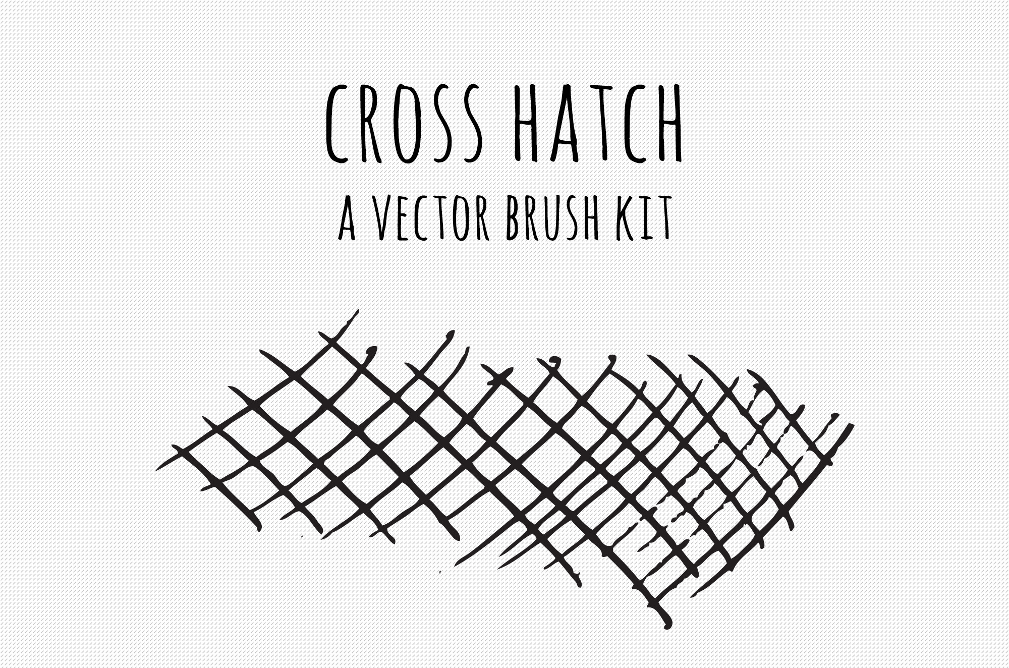 Vector Cross Hatch Brush Kit, a Brush Add-On by WeGraphics