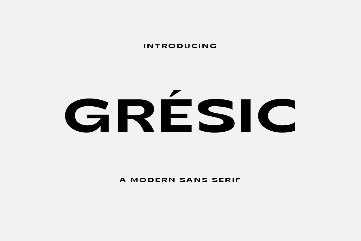 Modern Sans Serif Font - Gresic