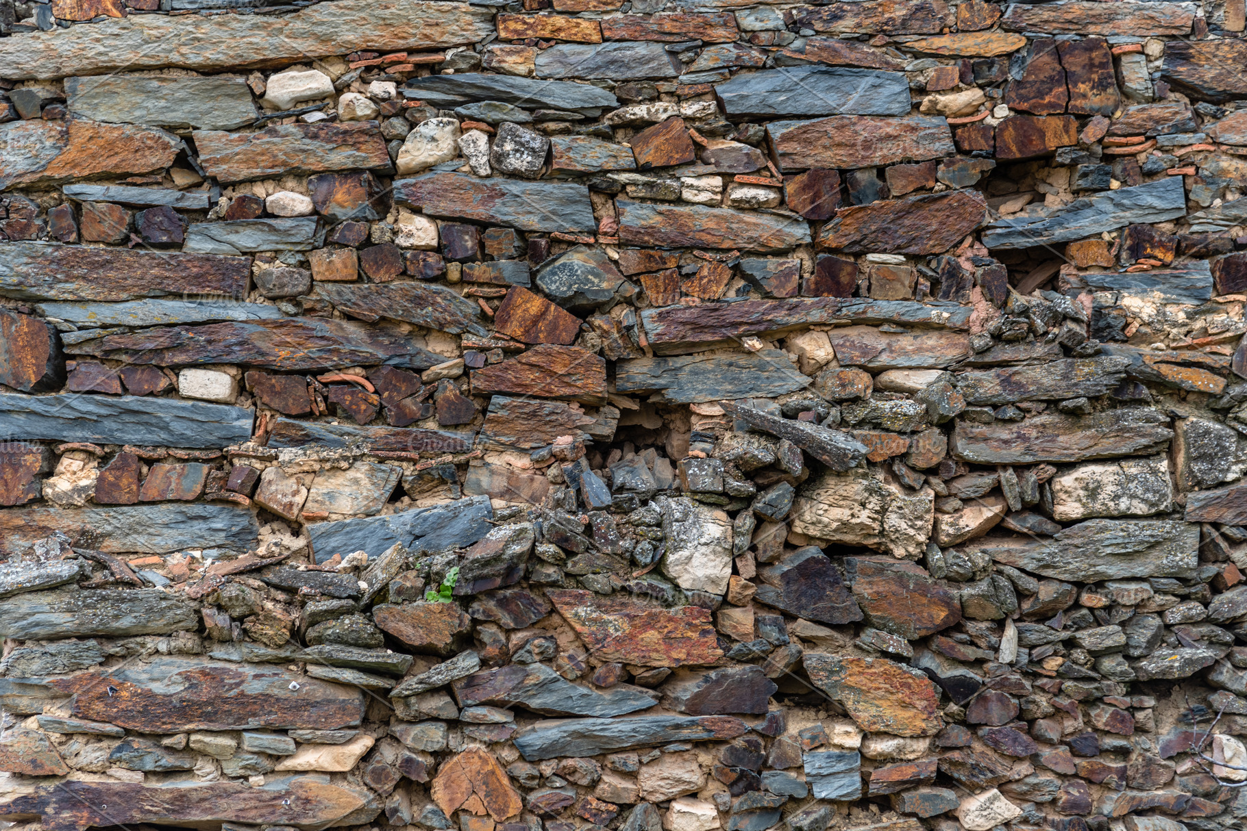 Slate slabs texture background. Pattern of black slate wall, an ...