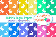 Digital Paper - Bunny Rabbit, a Pattern Graphic by Leska's Digitals