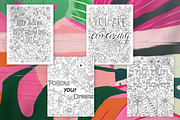 Coloring Pages & Inspirational Quotes
