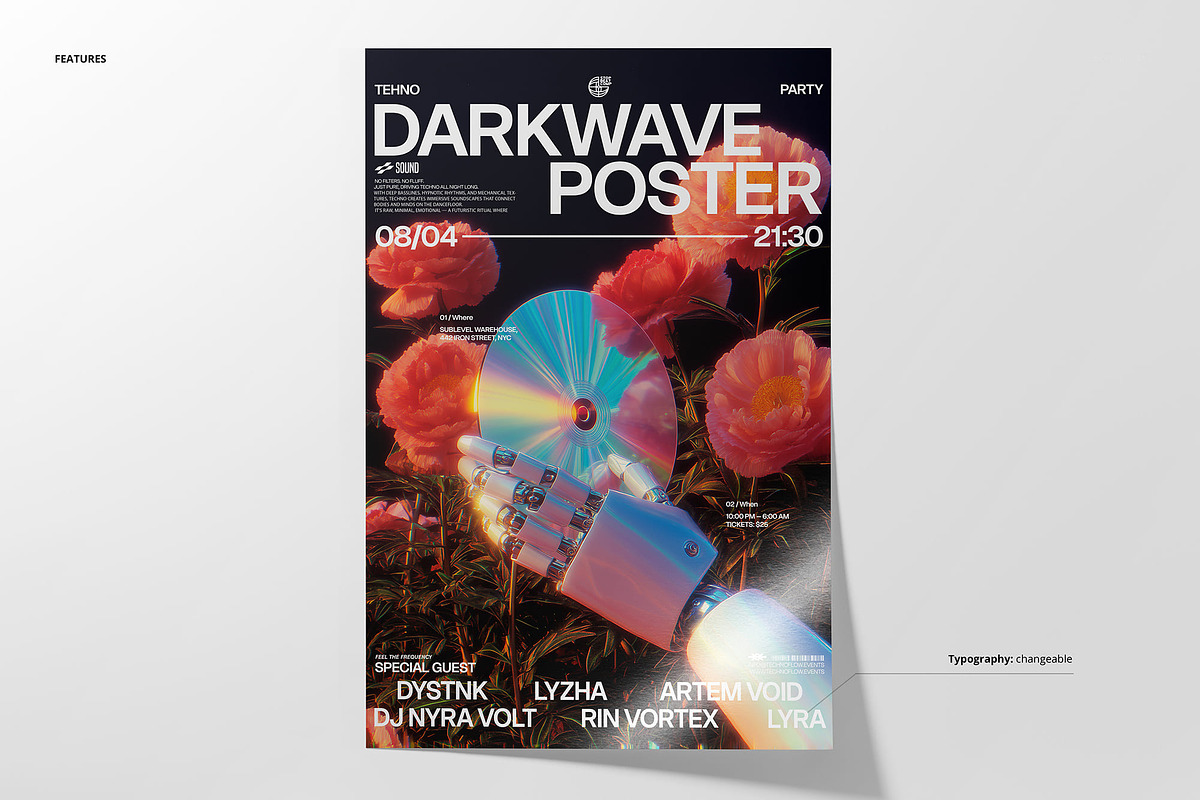 Future Vibe Poster Template, a Poster Template by creatsy5
