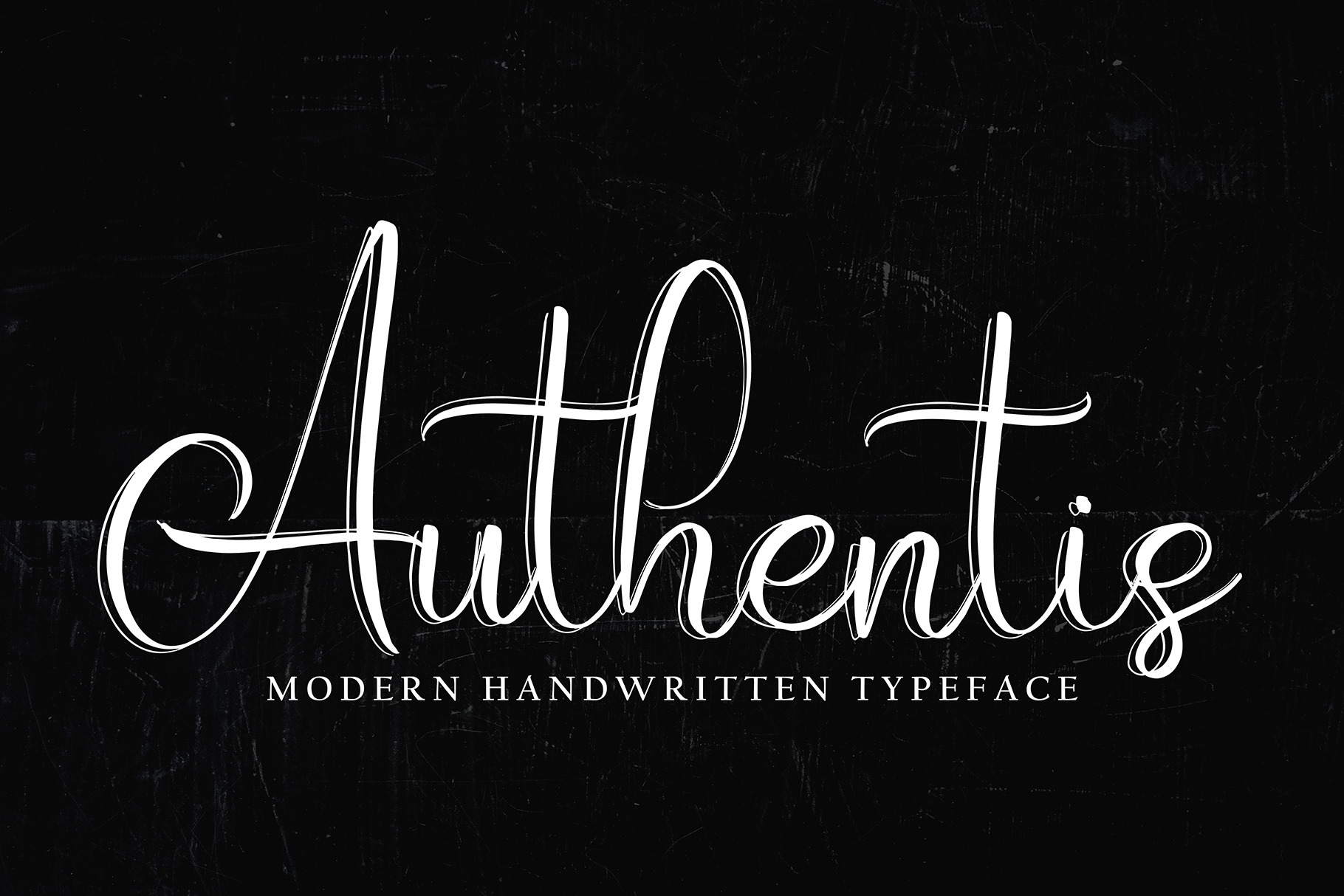 Authentis, a Handwritten Font by pineungtype