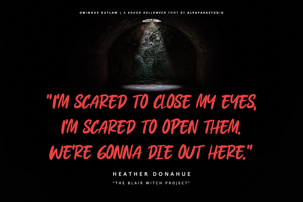 Ominous Outlaw - Rough Display Font