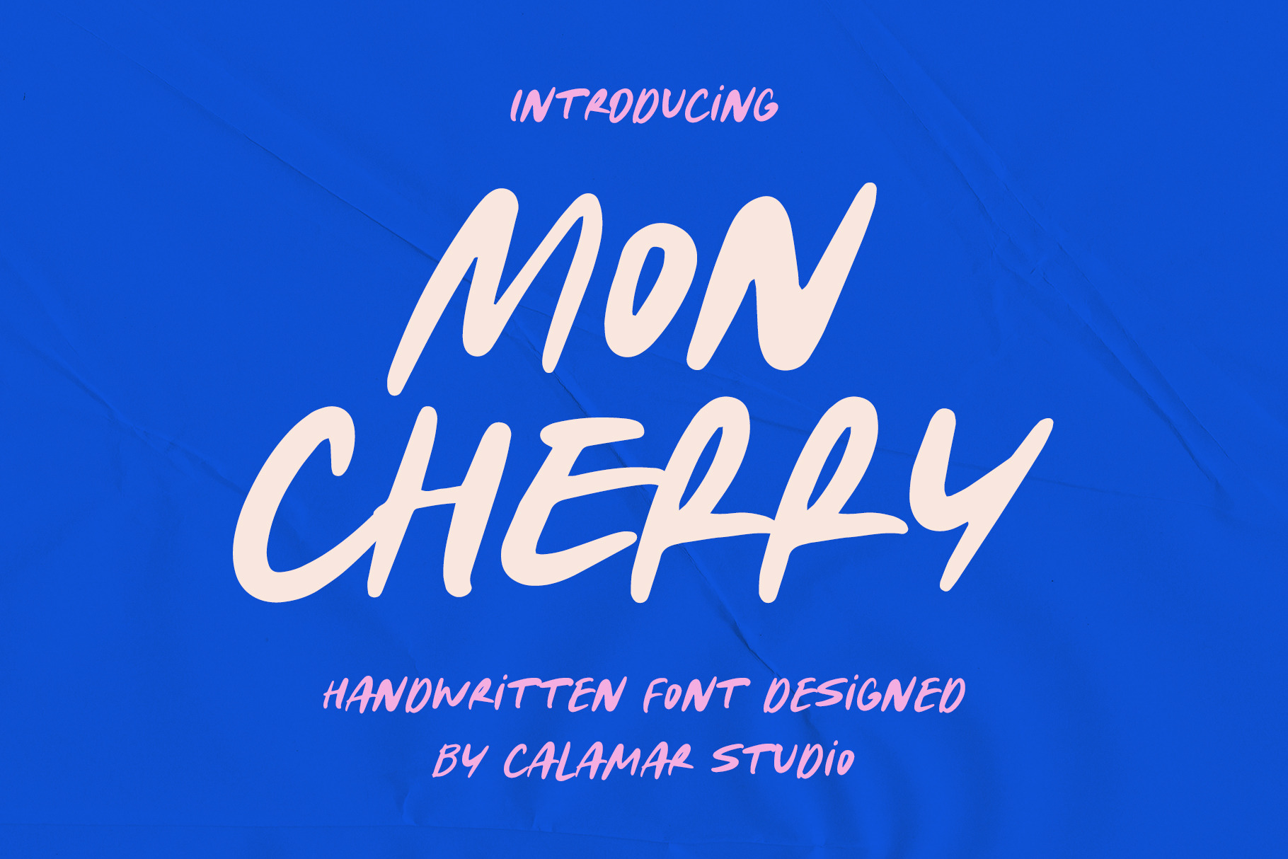 Mon Cherry | Handwritten Groovy Font