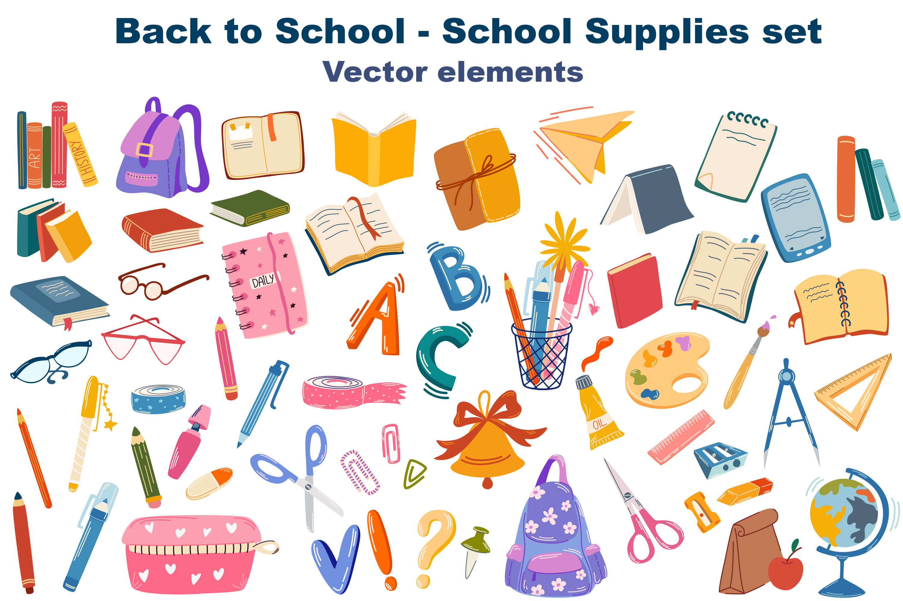 Back to School - School Supplies set