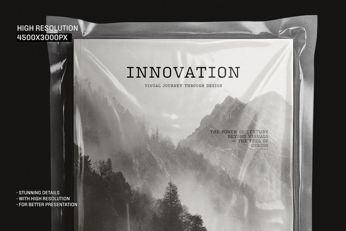 Sealed 8.5x11 Magazine Cover Mockup, a Books & Magazine Mockup by ...