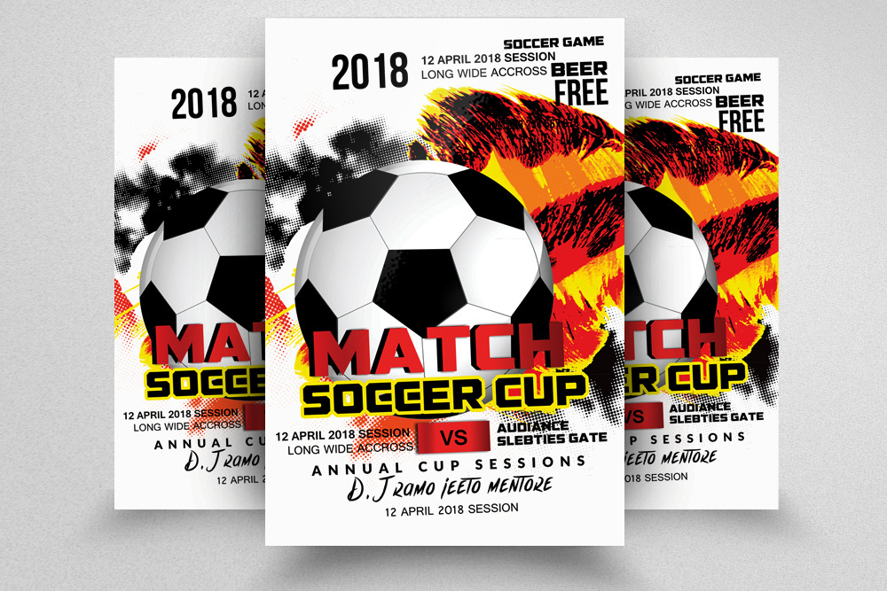 Football Match Flyers, a Flyer Template by Business Flyers