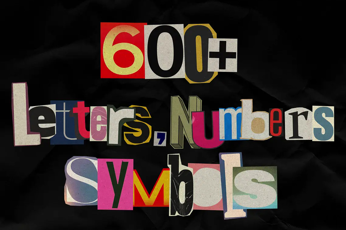 Ransom Type Collage | Creative Market