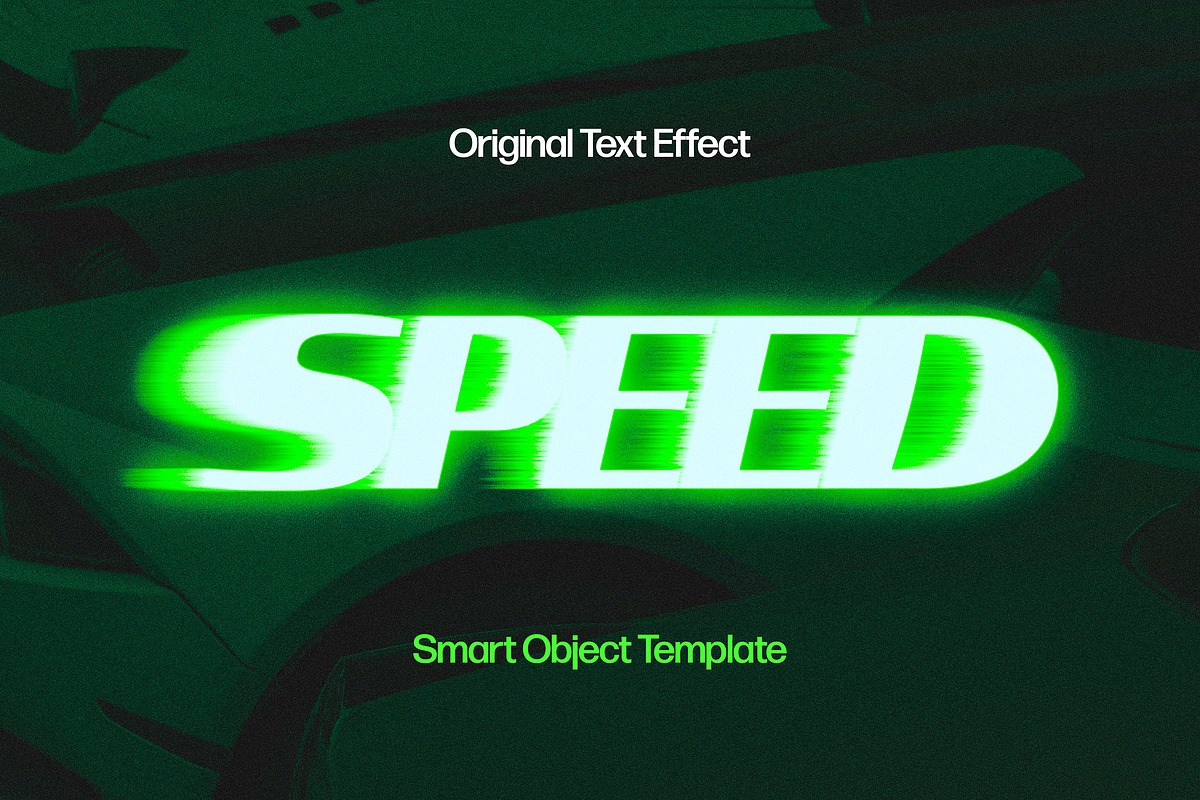 Speed Racer Text Effect, a Mockup by Design Squad