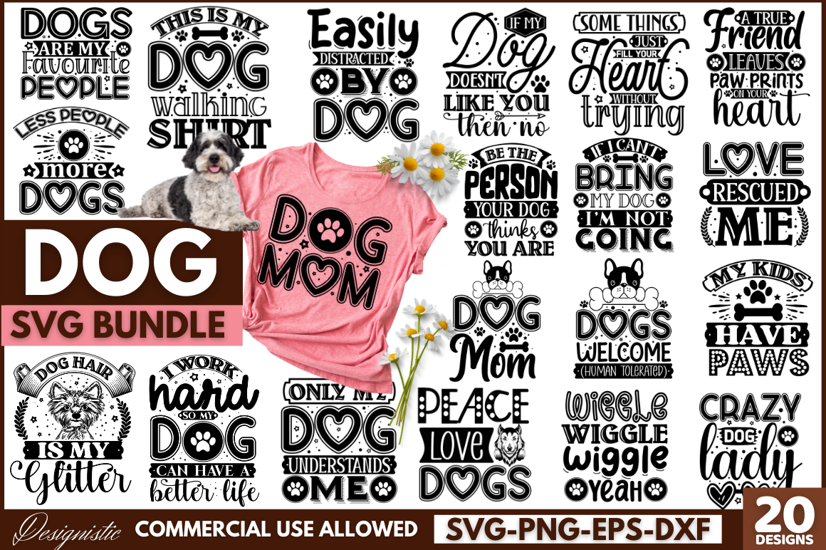 Dog SVG Bundle Bundle, a Graphic by Design's Dark | Creative Market