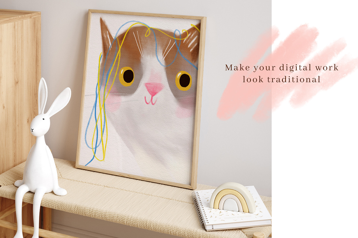 Realistic Procreate Digital Brushes, a Brush Add-On by Shelly Laslo ...