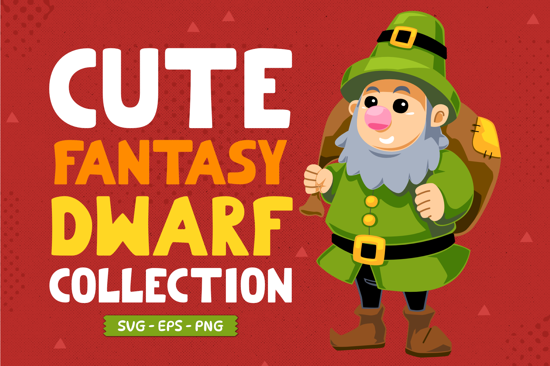 Cute Fantasy Set Dwarf, a Person Illustration by arsansp