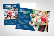 Fitness Postcard, a Card Template by AfzaalGraphics