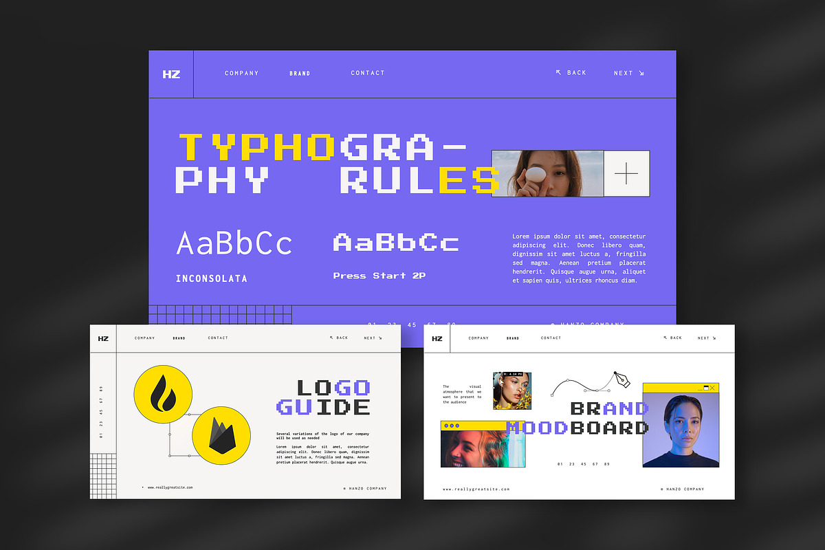 Agency brand guideline presentation, a Presentation Template by peterdraw