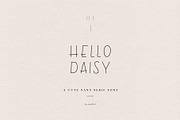Hello Daisy Font, a Sans Serif Font by youdiful creation