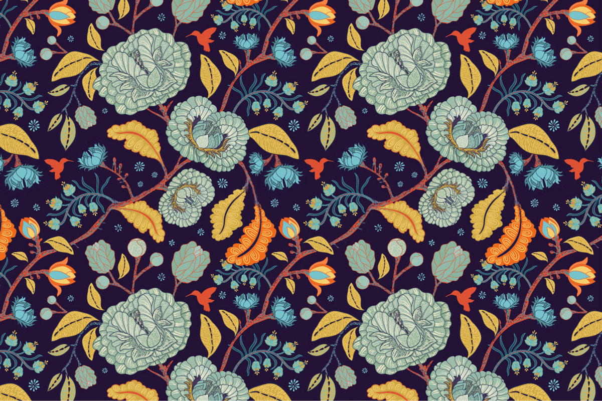 7 Floral Provence Patterns, a Pattern Graphic by Sunny_Lion