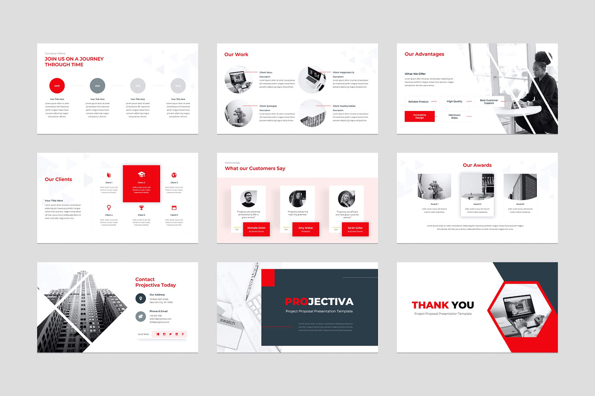 Project Proposal PowerPoint Template, a Presentation Template by Flat ...