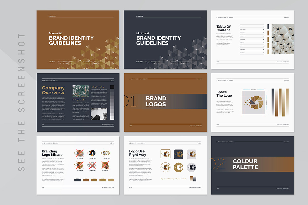 Minimalist Brand Identity Guidelines, a Presentation Template by ...