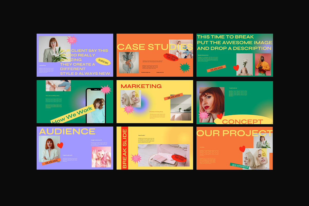 GEN Z Media Kit Google Slides, a Presentation Template by Dirtytemp Studio