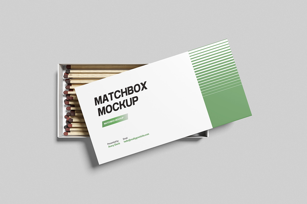High Quality Matchbox Mockup, an Advertising Mockup by swsi-studio