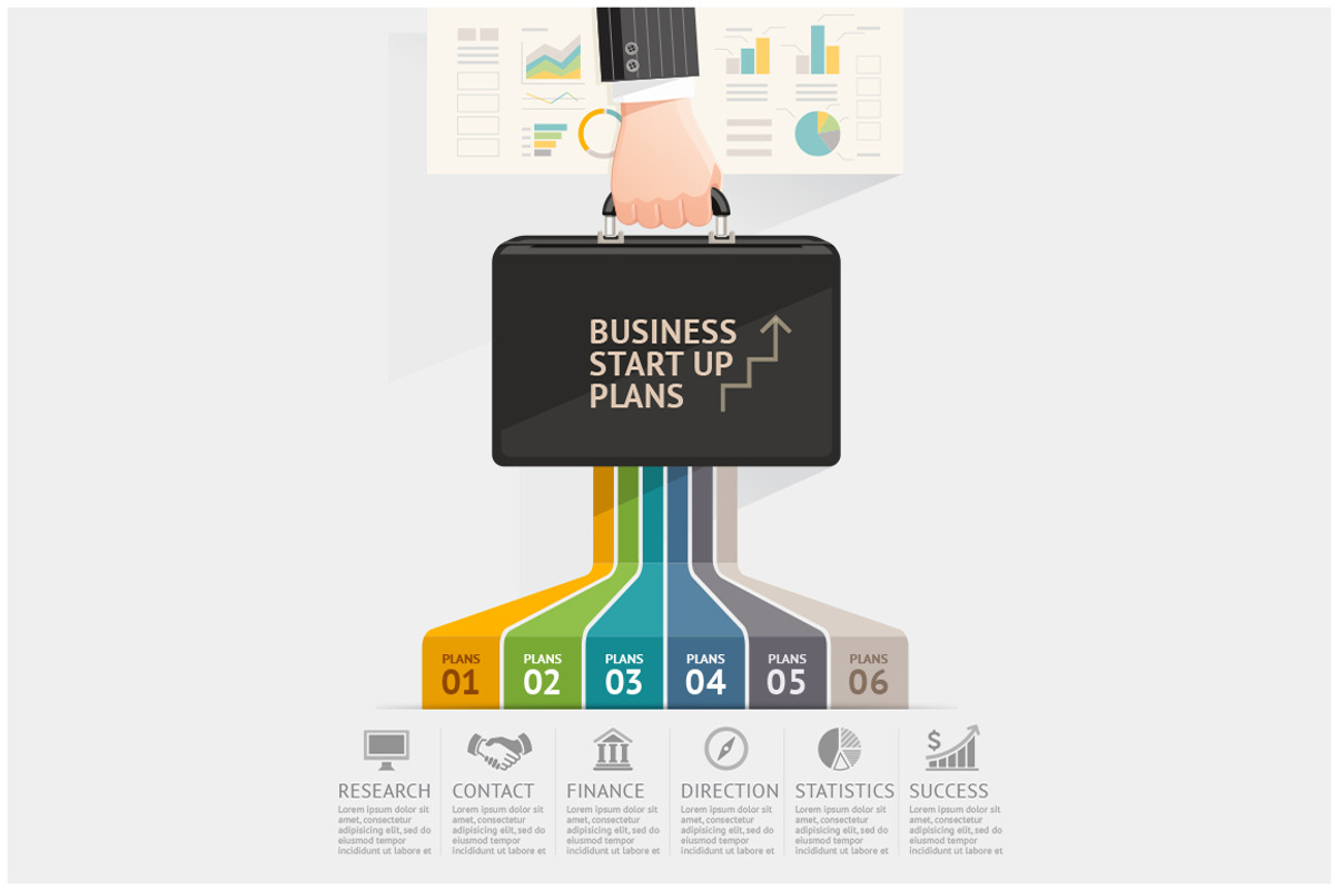 Business Start Up Infographics, a Presentation Template by Graphixmania ...