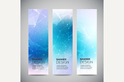 Vector vertical banners set, a Background Graphic by Shanvood
