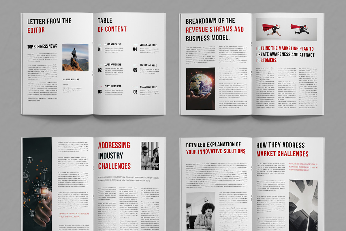Business Magazine Layout