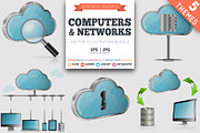 Cloud Computing Concepts, a Person Illustration by TAlex