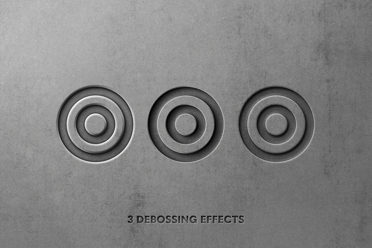 Debossed Concrete Wall Logo Mockup, a Mockup by Design Squad