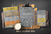 Rustic Breakfast Menu, a Brochure Template by Sunday Morning