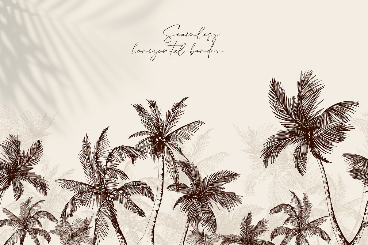 Tropical palm sketch, an Illustration by Jeanna Draw