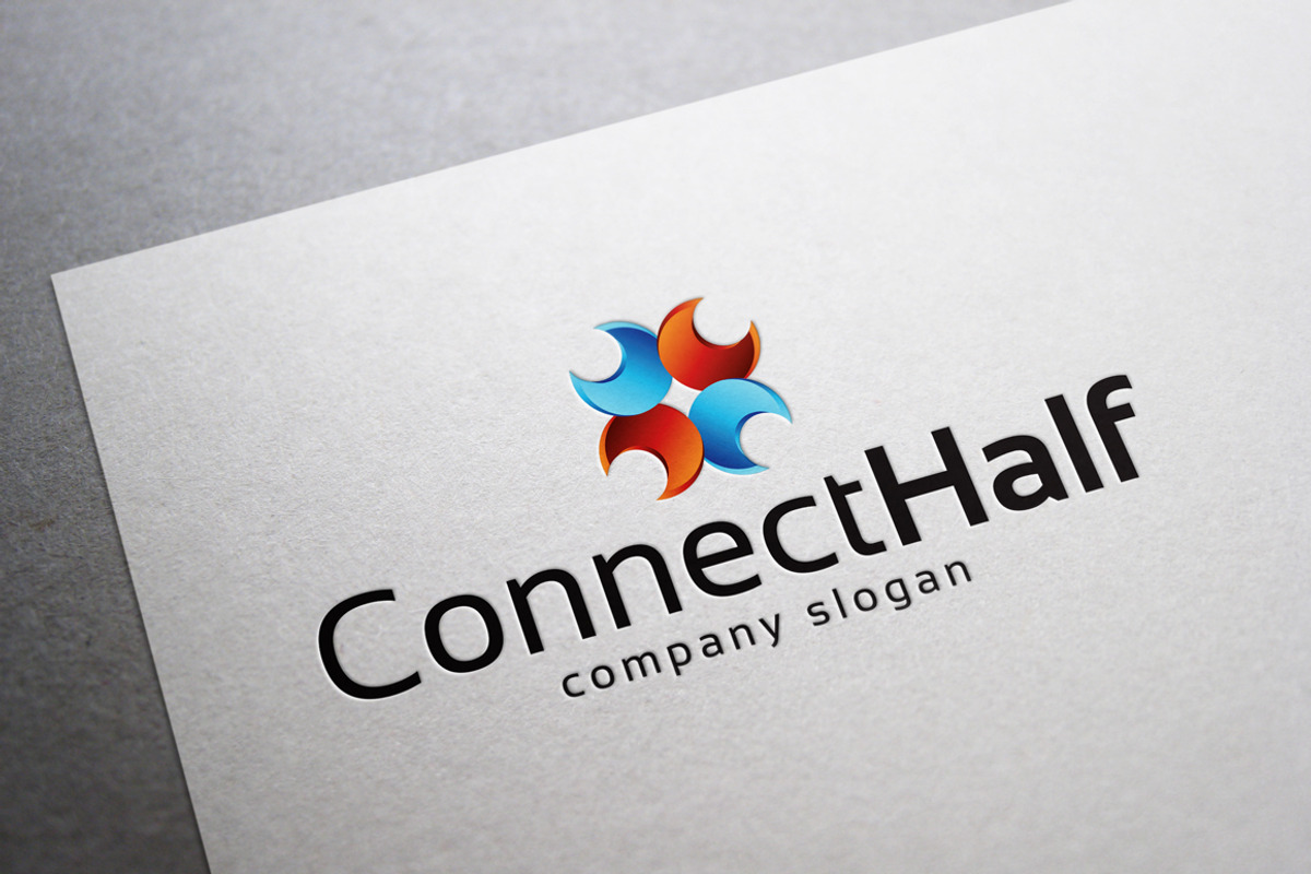 Connect Half Logo, a Branding & Logo Template by EmilGuseinov