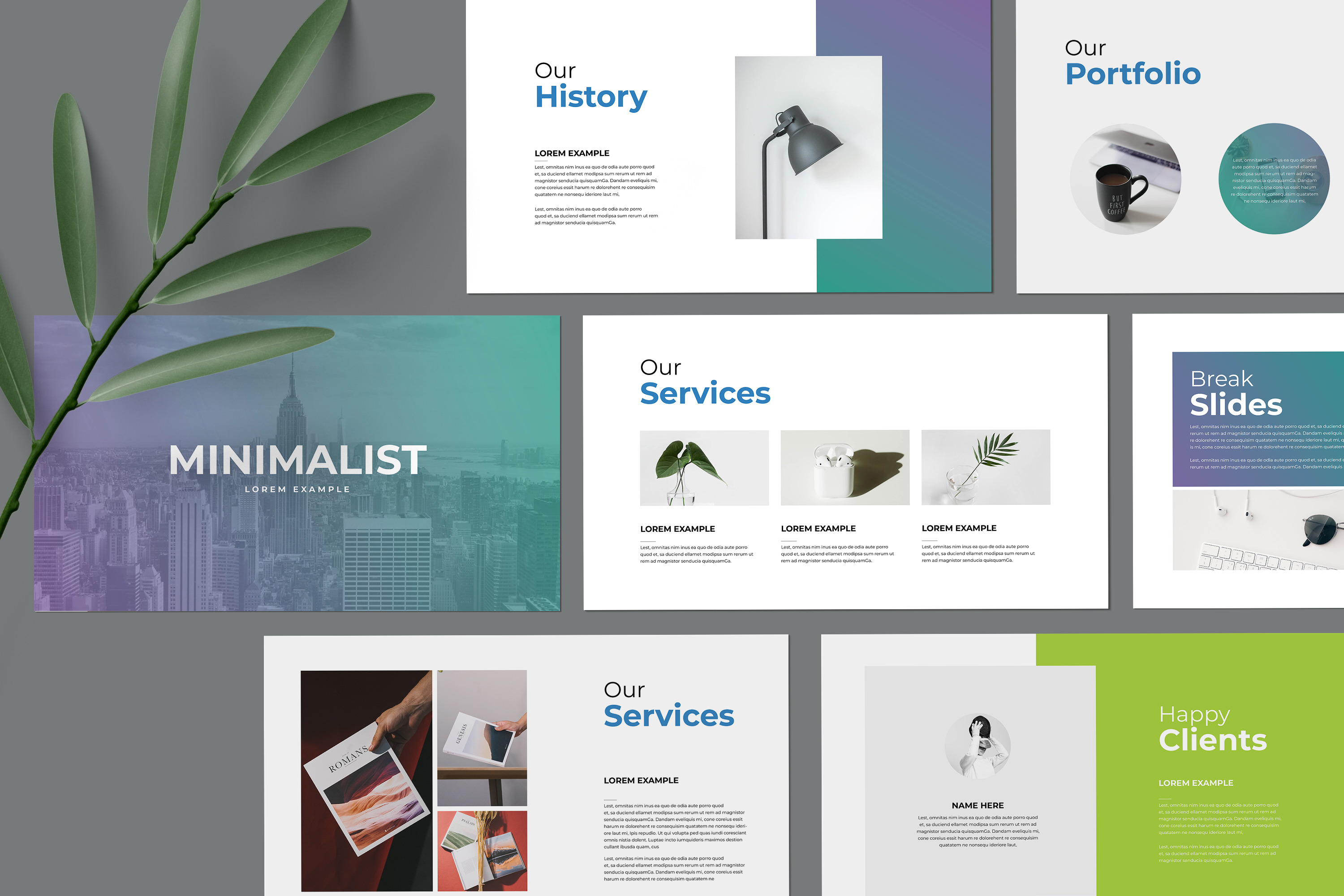 Minimalist Presentation Template, a Templates & Theme by evgenystudio