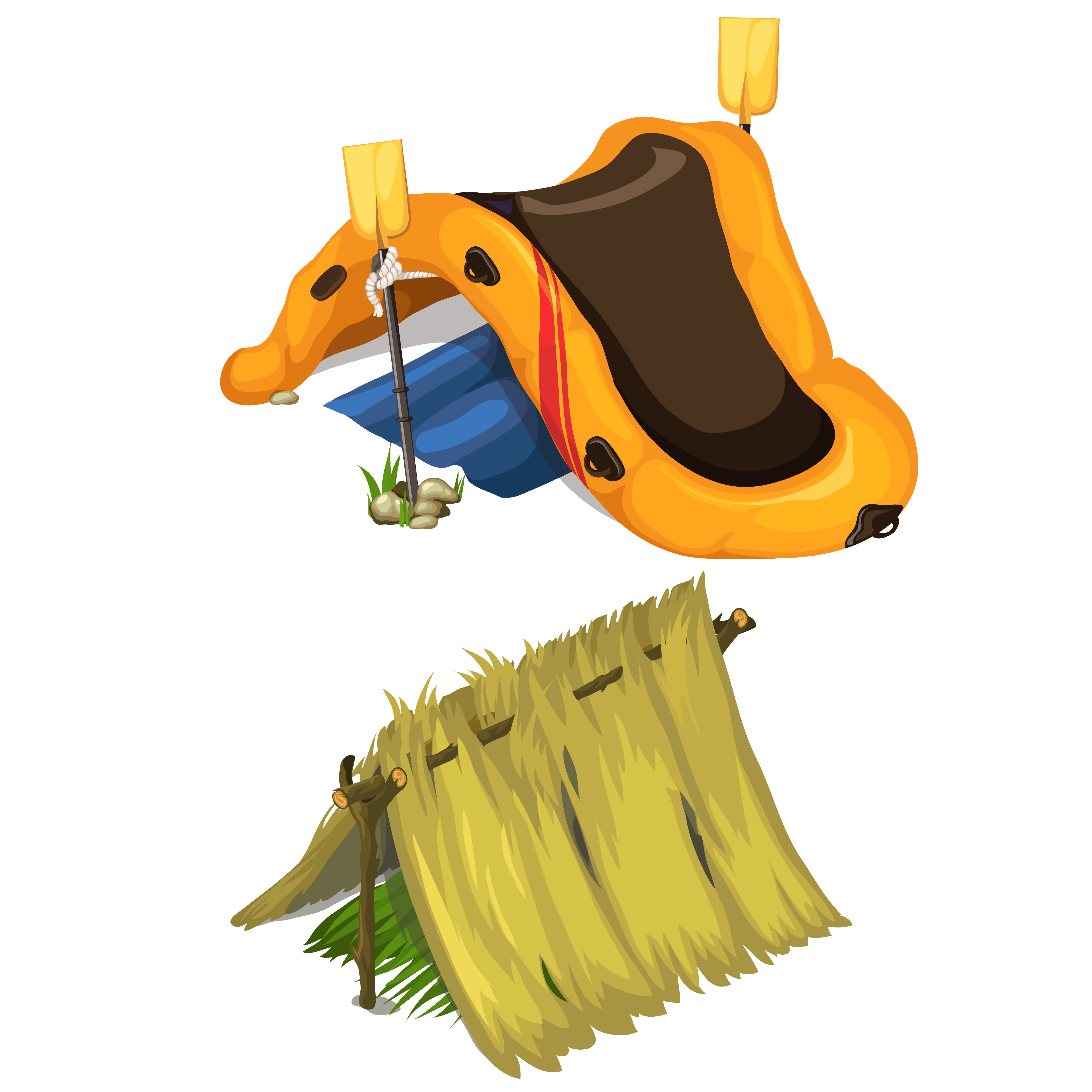 House made out of scrap things | Illustrations ~ Creative Market