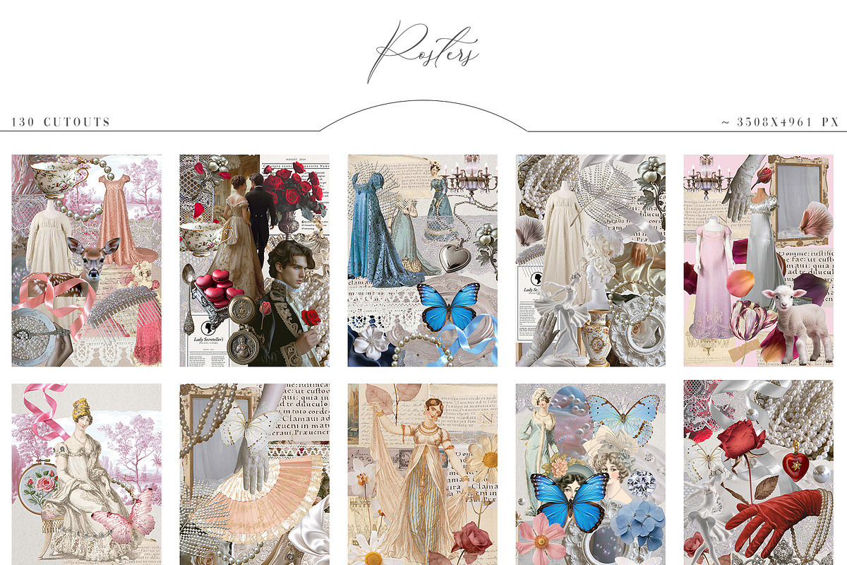 Regency Era Collage Creator, an Object Graphic by Kaleriia