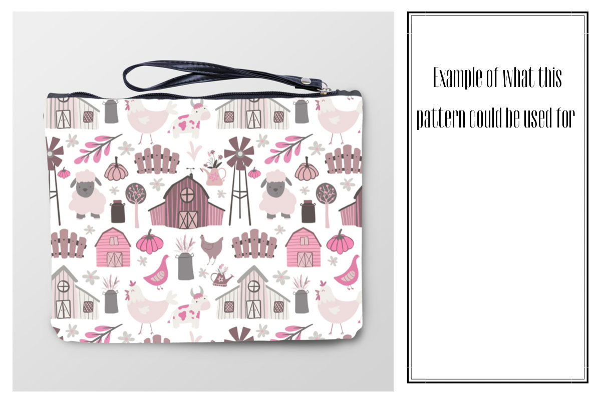Cute Farm - Repeating Pattern, a Pattern Graphic by MissPerfectKaos ...