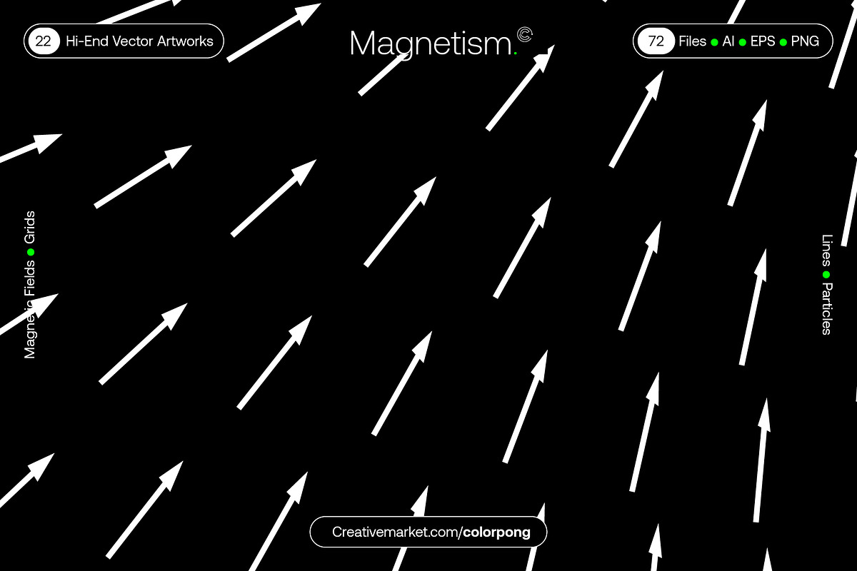 Magnetism - Vector Bundle, a Pattern Graphic by Colorpong