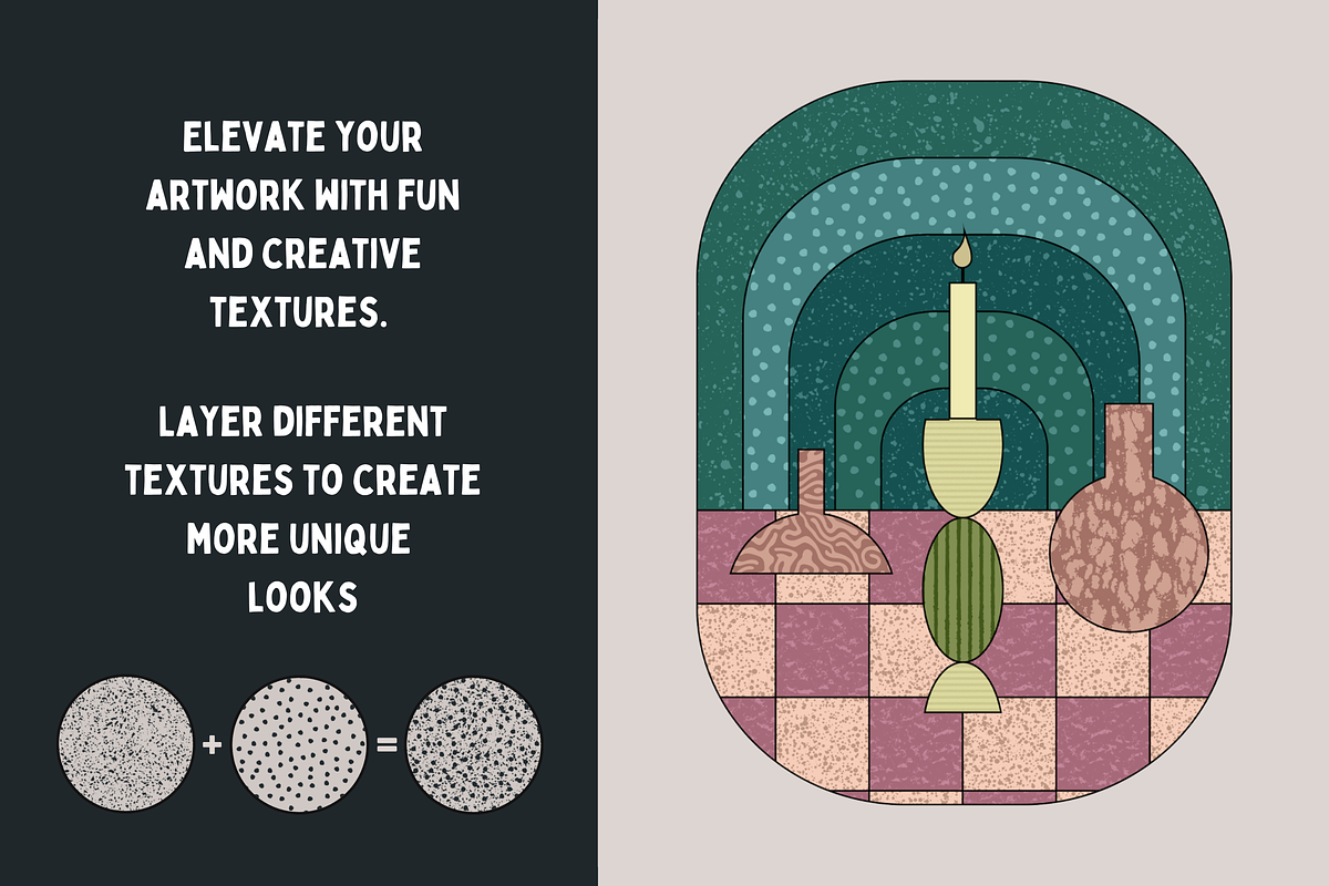 Texture Brushes For Procreate, a Brush Add-On by seamlessteam