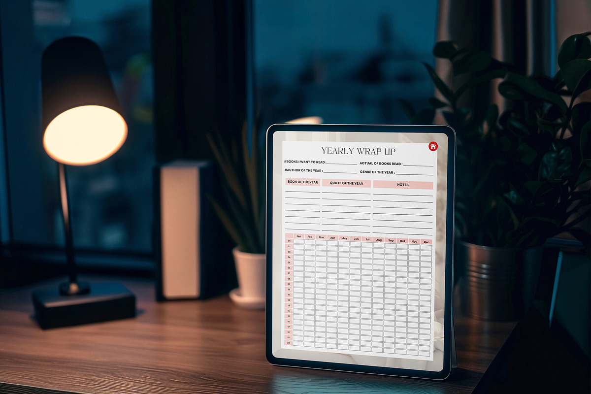 2026 Digital Reading Journal, a Stationery Template by Designmela01