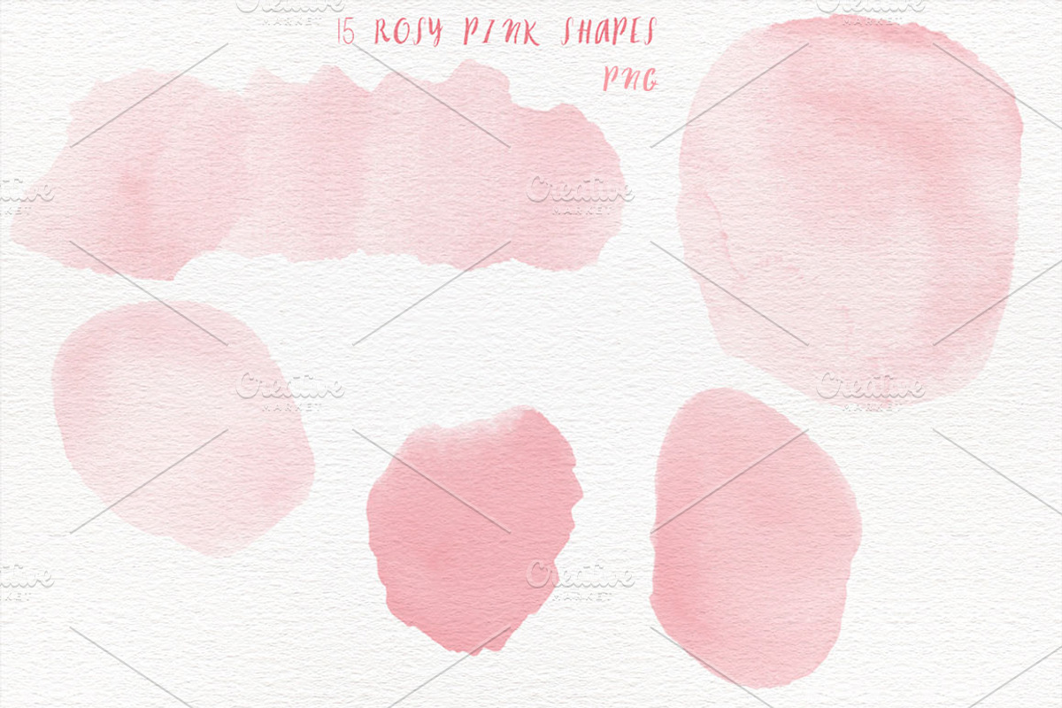 Watercolor Splotches Shapes, a Texture Graphic by Studio Julie Ann