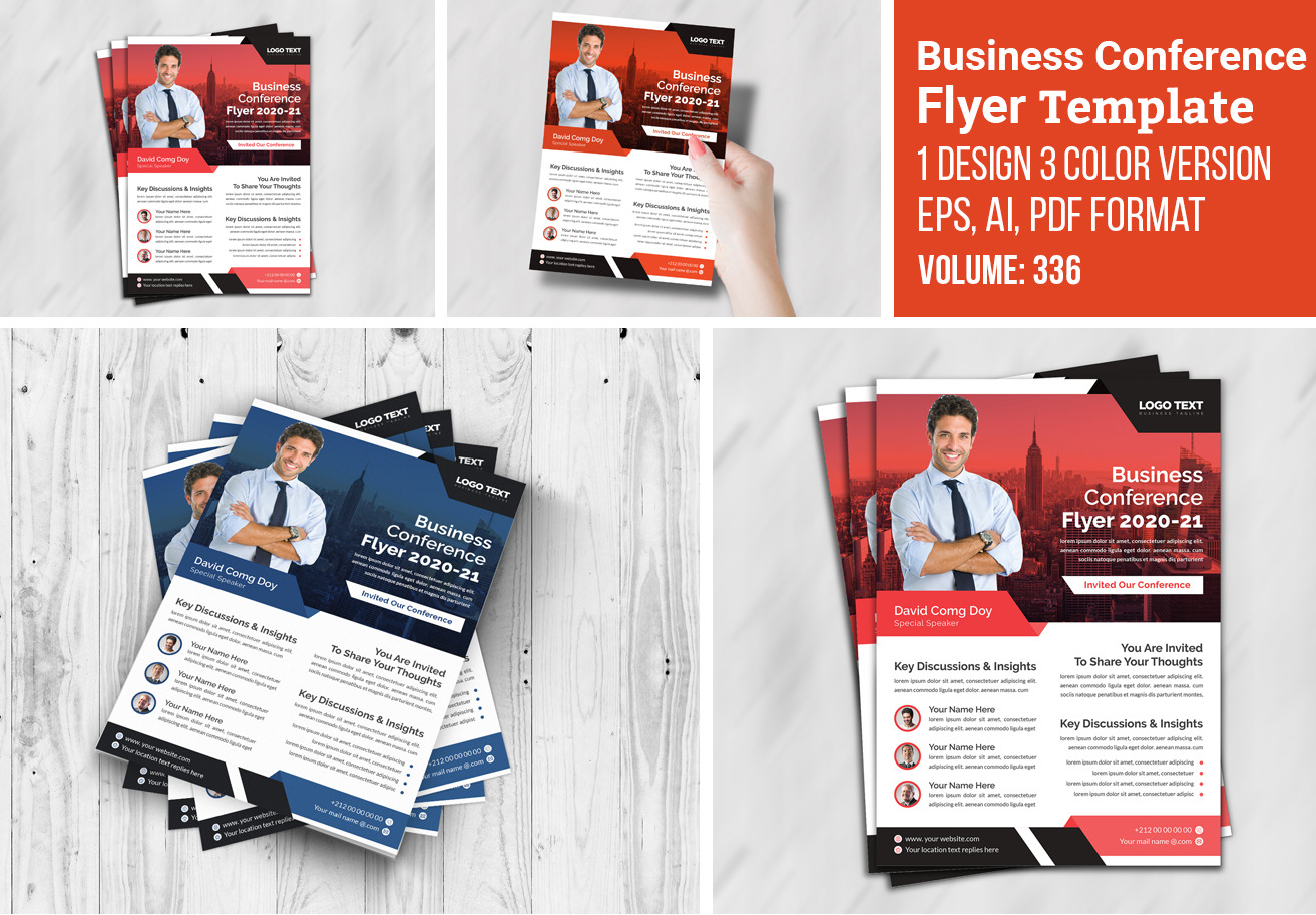 Modern Business Conference Flyer, a Flyer Template by MRI STUDIO
