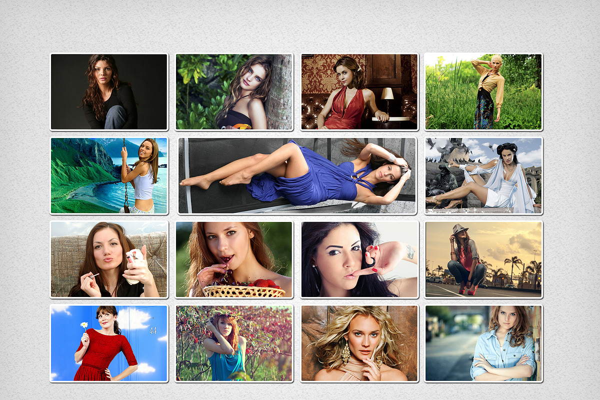 Photo Collage Template 03, a Graphic by Layout Design