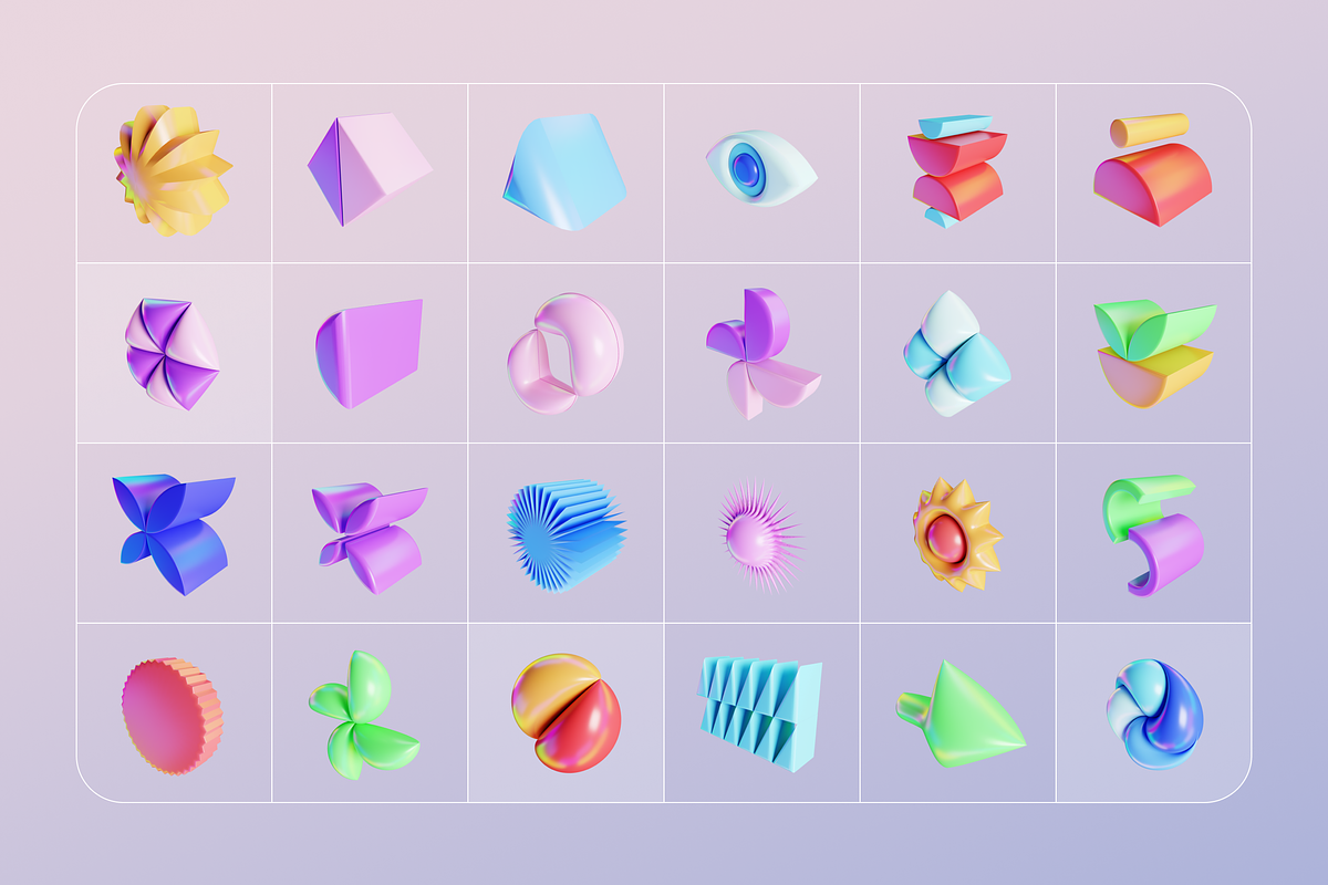 GEO/3D 220+ Colorful illustrations, an Object Graphic by assetpro.design